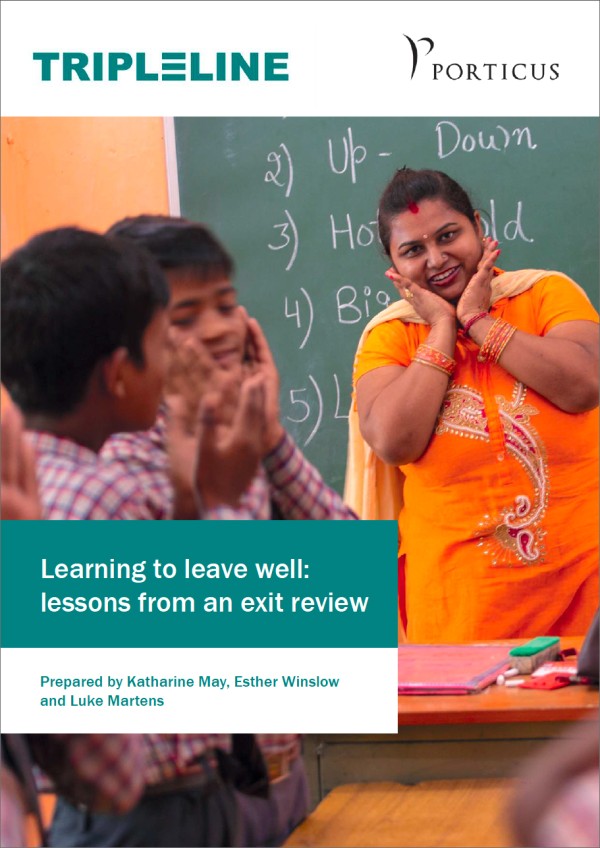 Learning to Leave Well: Lessons from an exit review | Triple Line ...